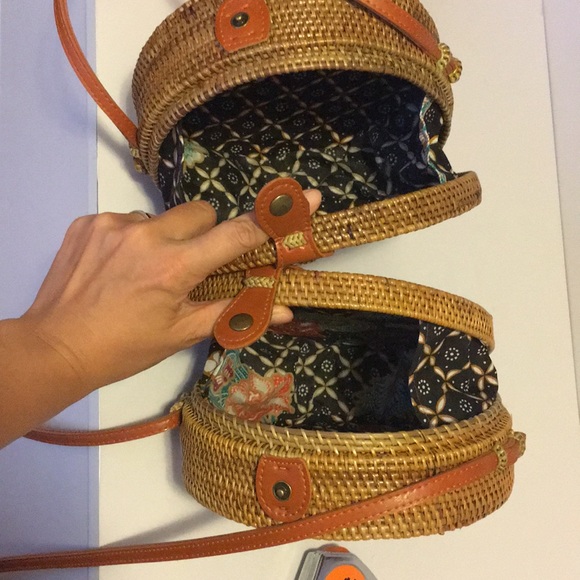 Bags | New Bali Boho Rattan Round Bags | Poshmark